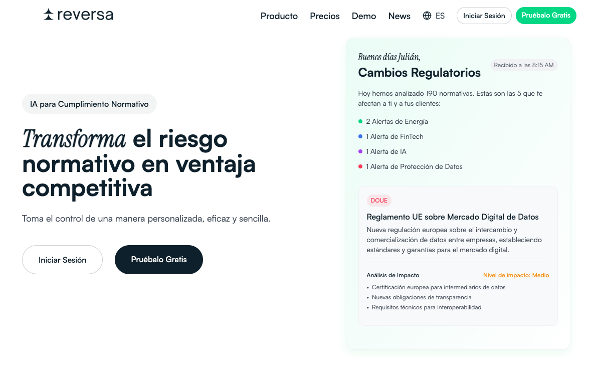 Reversa - AI for Regulatory Compliance